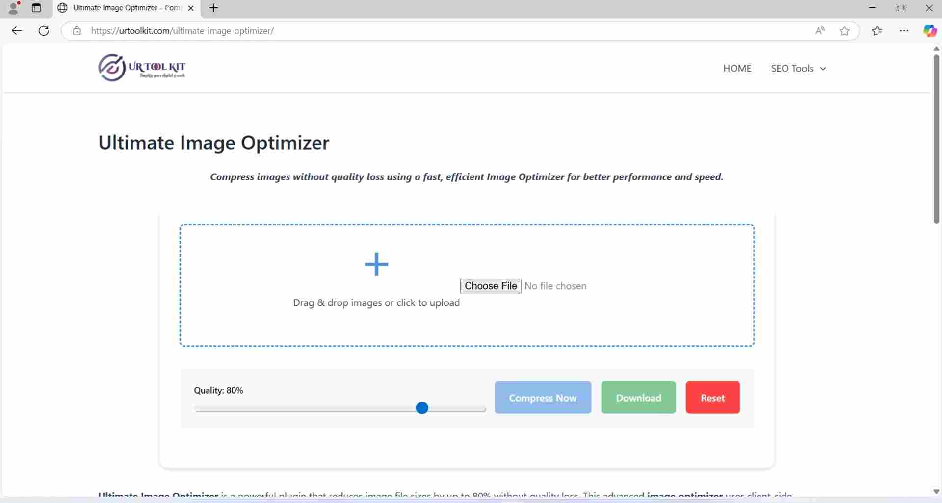 Ultimate Image Optimizer – Compress Images by 80% Fast
